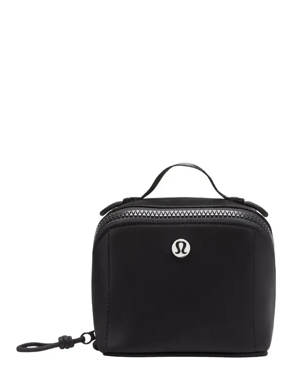 Lululemon Open-flat Toiletry Bag Small - Black/silver