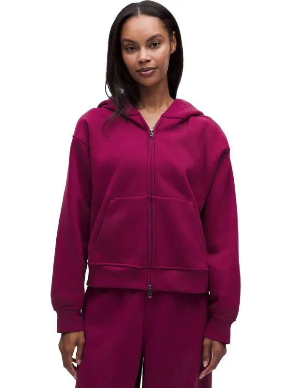 Lululemon Steady State Superloft Full Zip Hoodie - Raspberry Rave