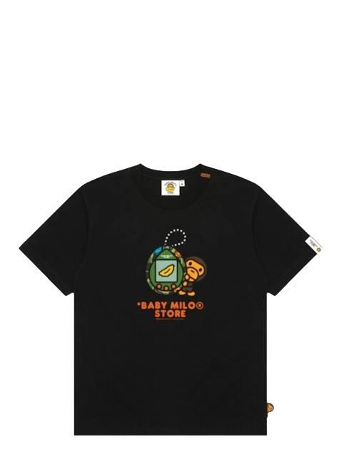 A BATHING APE Baby Milo Tamagotchi Regular Tee Shirt - Black