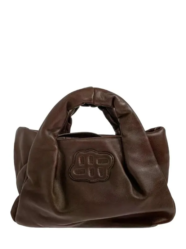 Munthe Logo Patch Tote Bag - Brown