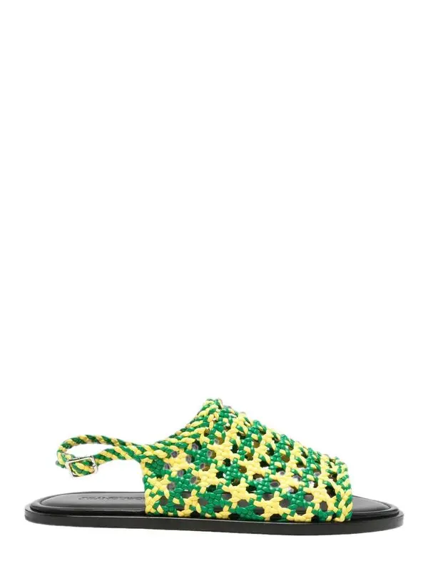 JW Anderson Slingback Sandals - Green
