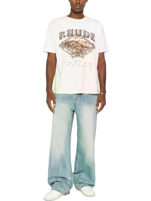 Rhude Graphic-print T-shirt - Neutrals