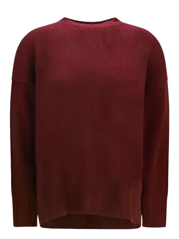 ALLUDE Crew-neck Cashmere Sweater - Red