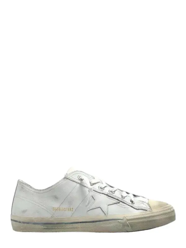 GOLDEN GOOSE V-star Leather Sneakers - White