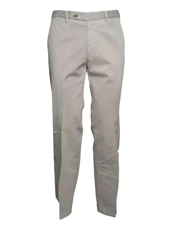 L.B.M. 1911 Tailored Trousers With Pressed Crease - Grey