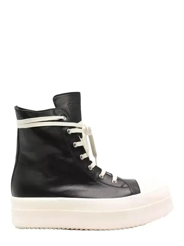 Rick Owens Platform High-top Sneakers - Black