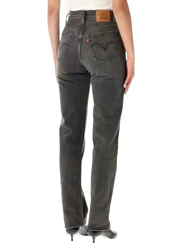LEVI'S Ribcage Straight-leg Jeans - Grey