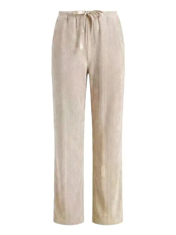 ALYSI Corduroy Drawstring Trousers - Neutrals