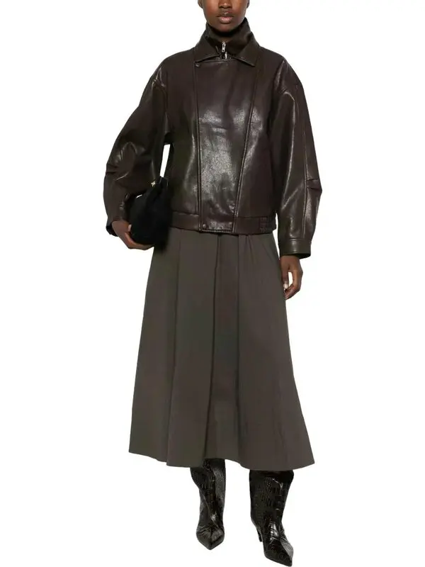ELEH Zip-up Jacket - Brown