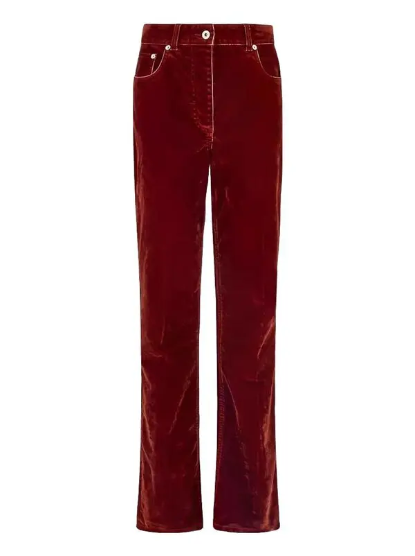 FERRAGAMO Five Pocket Trousers - Red