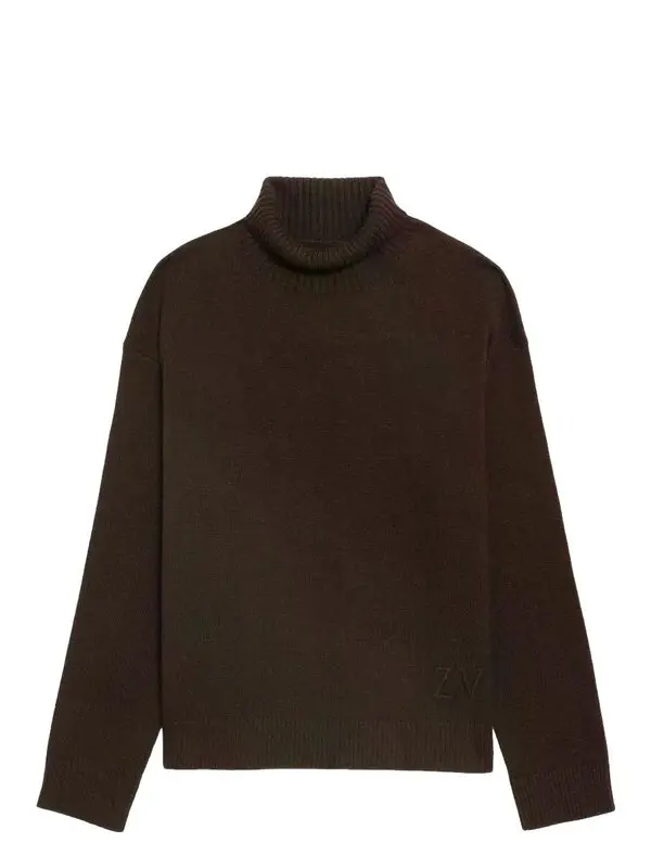 Zadig&Voltaire Nalmo Jumper In 100% Merino Wool - Brown