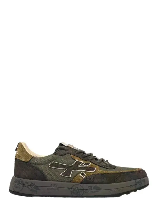 Premiata Nous Paneled Sneakers - Brown