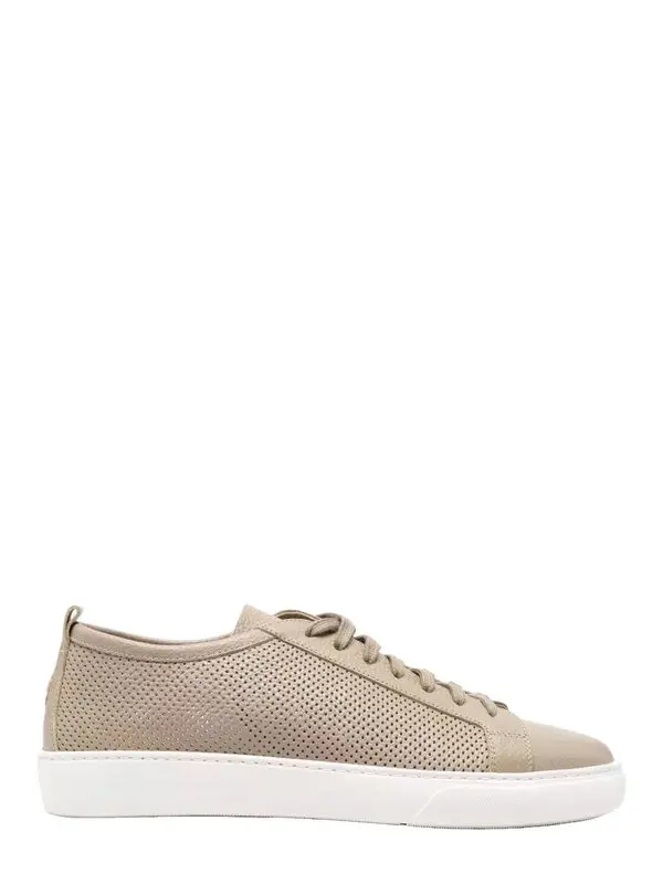HENDERSON BARACCO Perforated Leather Lace-up Sneakers - Neutrals