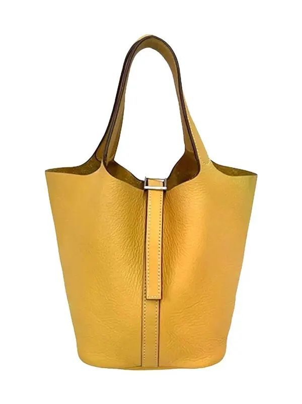 Hermès 2002 Clemence Picotin 18 Handbag - Yellow