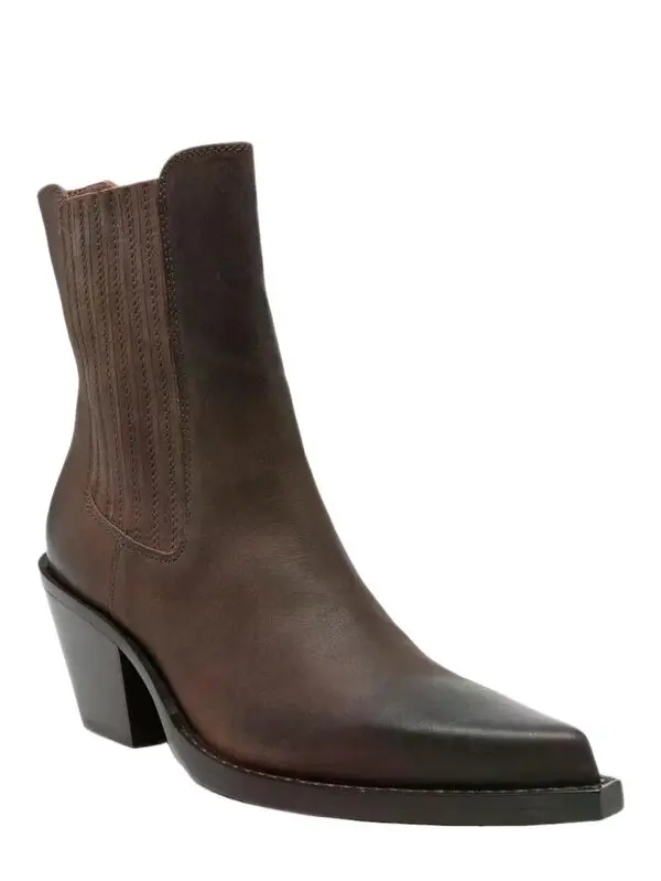 Paris Texas Pointed-toe Ankle Boots - Brown