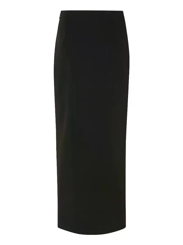 Federica Tosi Cady Front-slit Midi Skirt - Black