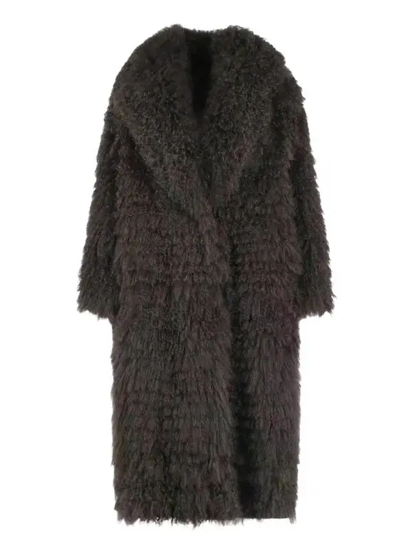 Simonette Ravizza Reversible Fur Coat - Brown