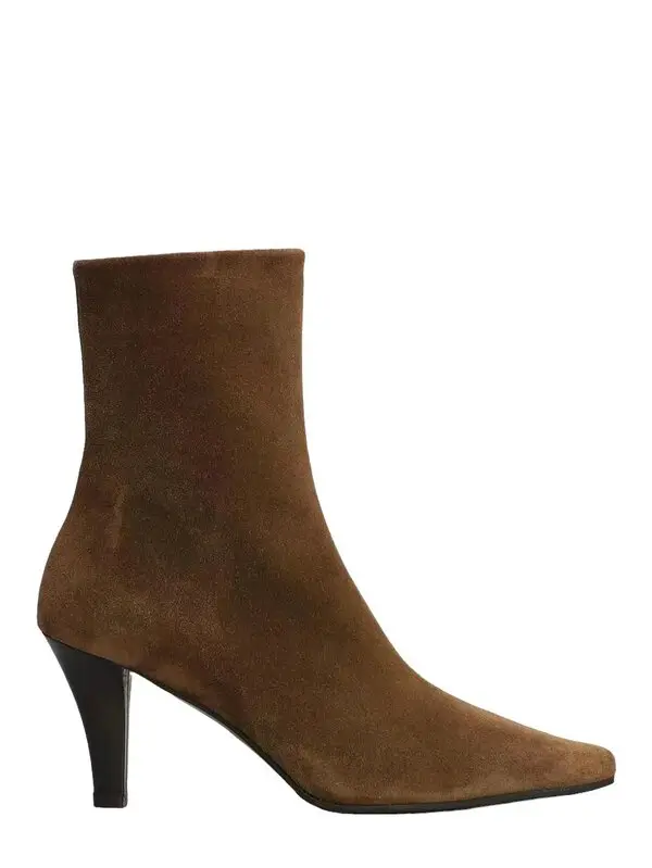 THE SELLER Square-toe Ankle Boots - Brown