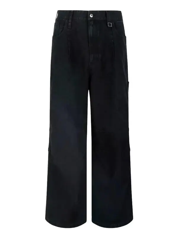 WOOYOUNGMI Pleated Wide-leg Trousers - Black