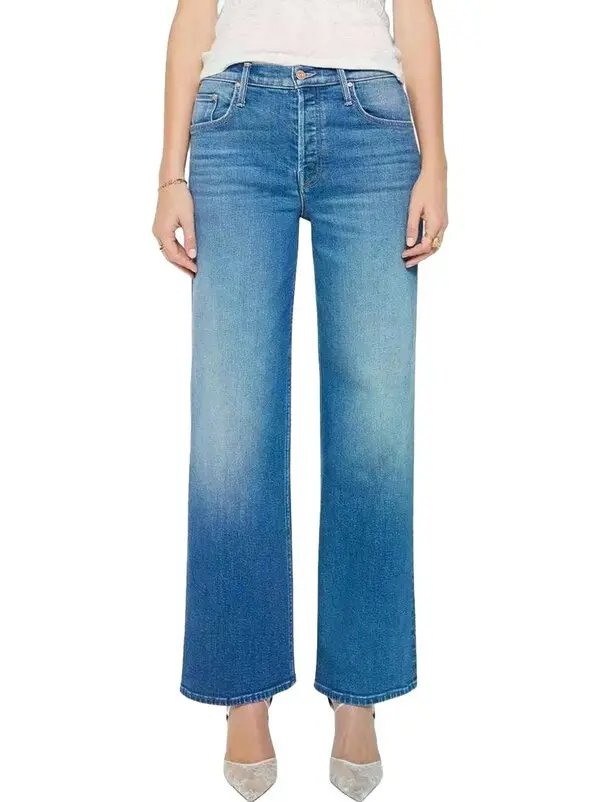 MOTHER Rerun Sneak Wide-leg Jeans - Blue
