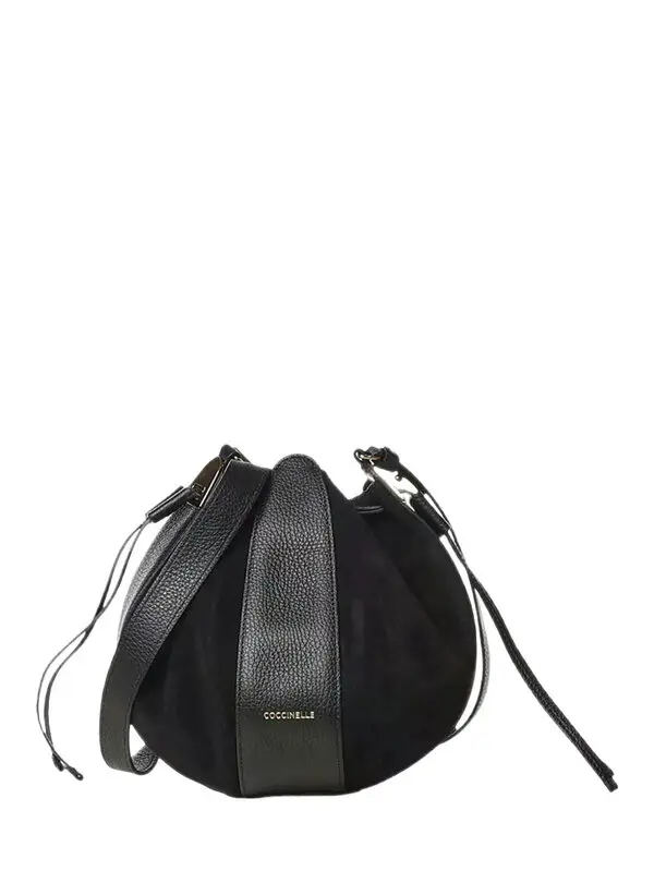 COCCINELLE Panelled Bovine Leather Shoulder Bag - Black