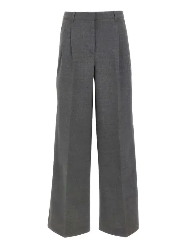 THE GARMENT Grand Pleated Trousers - Grey
