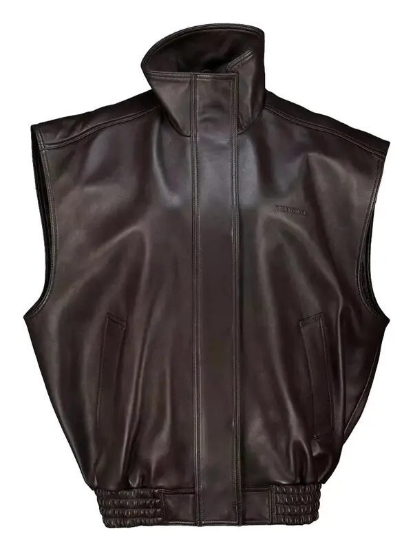 Balenciaga Sleeveless Blouson - Brown