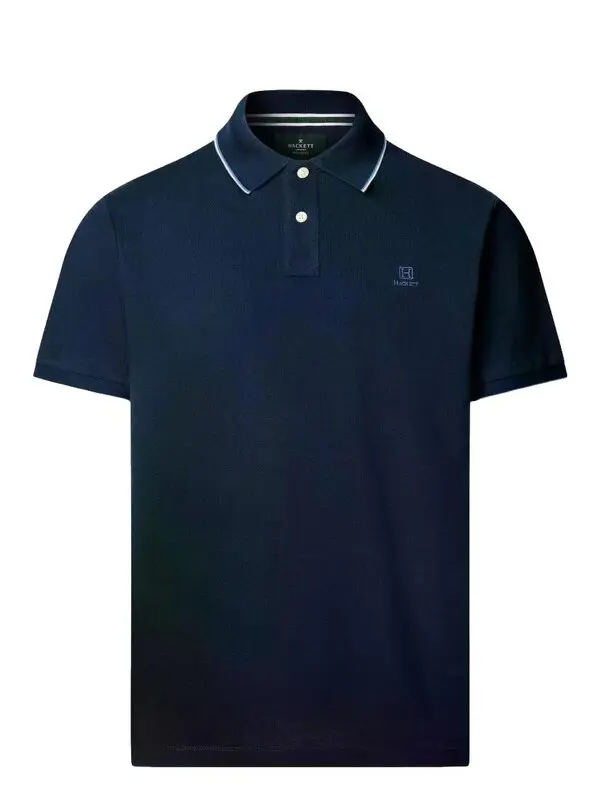 HACKETT LONDON Logo-embroidered Polo Shirt - Blue