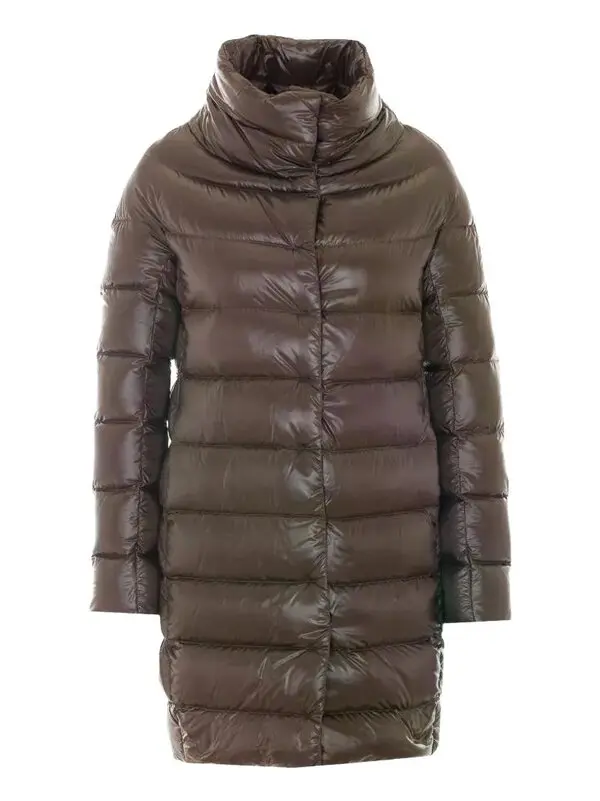 Herno Quilted Coat - Brown