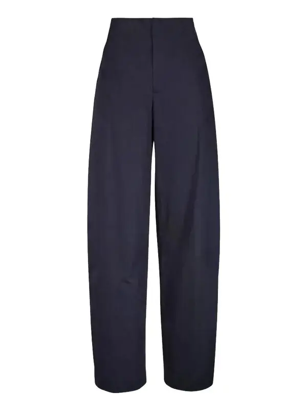 Vince High-waisted Wide-leg Trousers - Blue