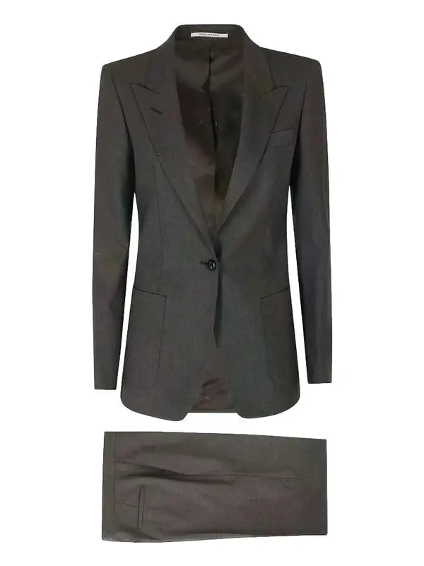 Tagliatore Single-breasted Wool Suit - Grey