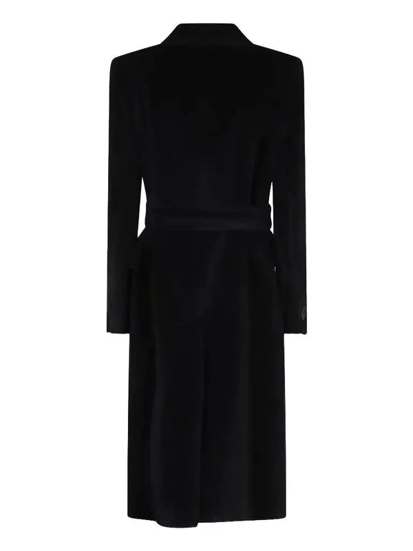 Tagliatore Double-breasted Belted Coat - Blue