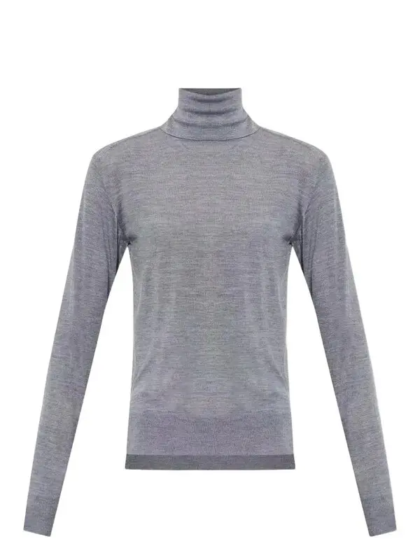 JIL SANDER Roll Neck Sweater - Grey