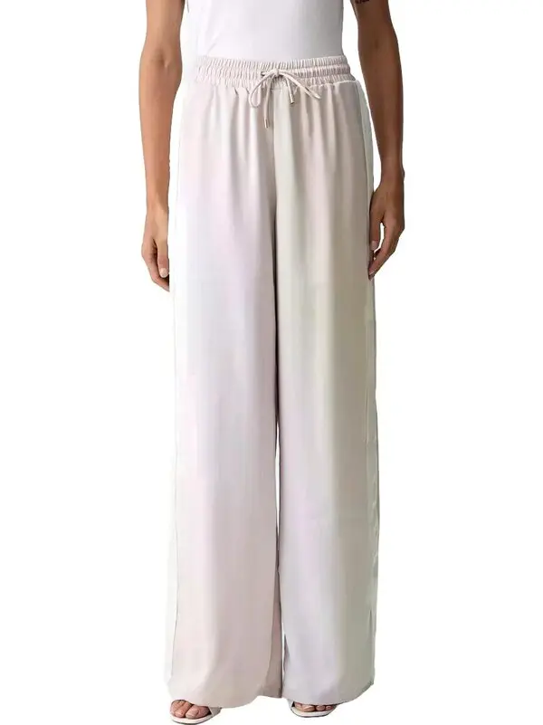 Liu Jo Satin Flare Trousers - Neutrals