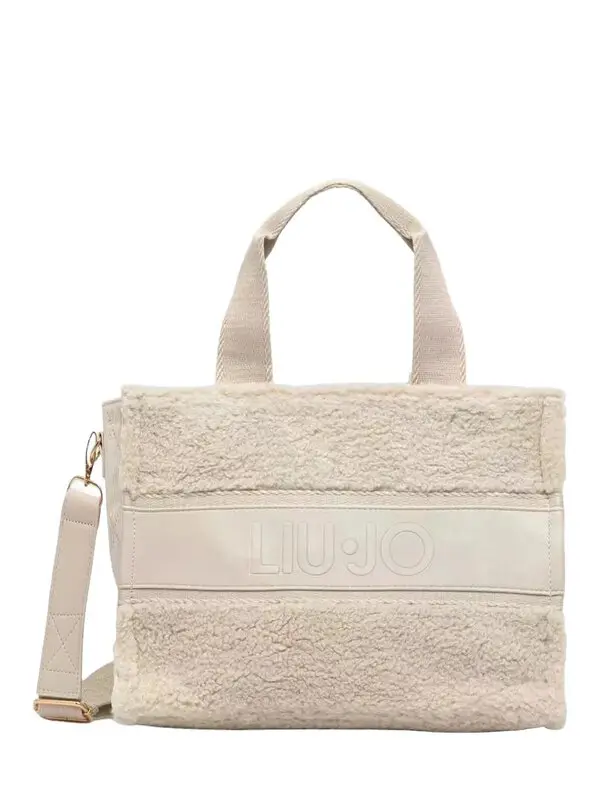 Liu Jo Teddy Tote Bag With Adjustable Shoulder Strap - Neutrals