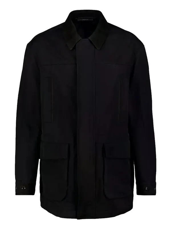 TOM FORD Twill Collar Field Jacket - Black