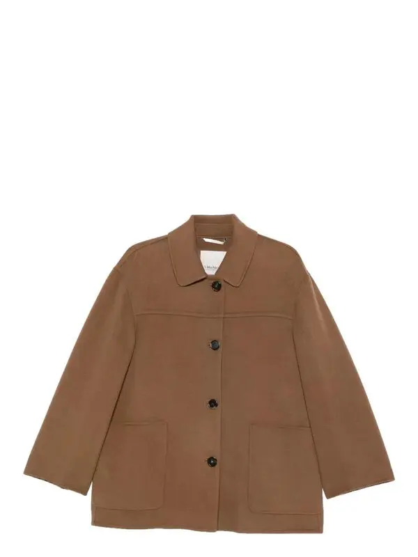 Max Mara Button-fastening Patch-pocket Jacket - Brown