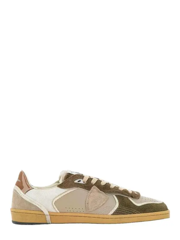 Philippe Model Pgal Logo-patch Sneakers - Neutrals