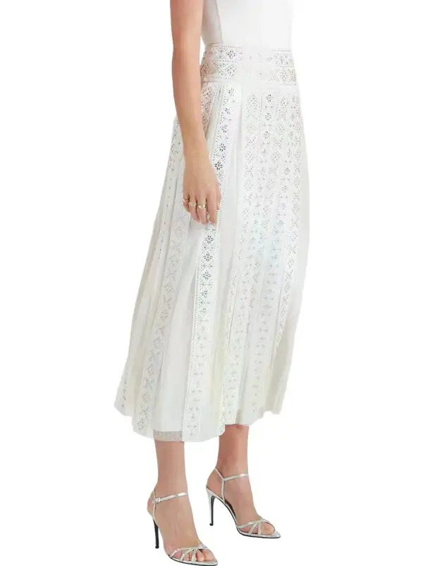 TEMPERLEY LONDON Gallantry Midi Skirt - Neutrals