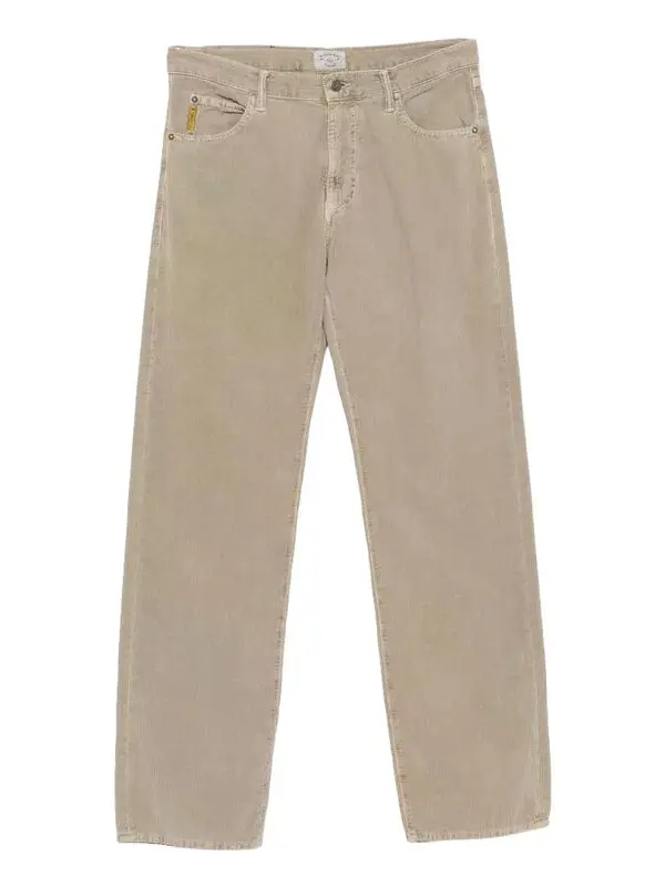 Emporio Armani Corduroy Wide Leg Jeans - Neutrals
