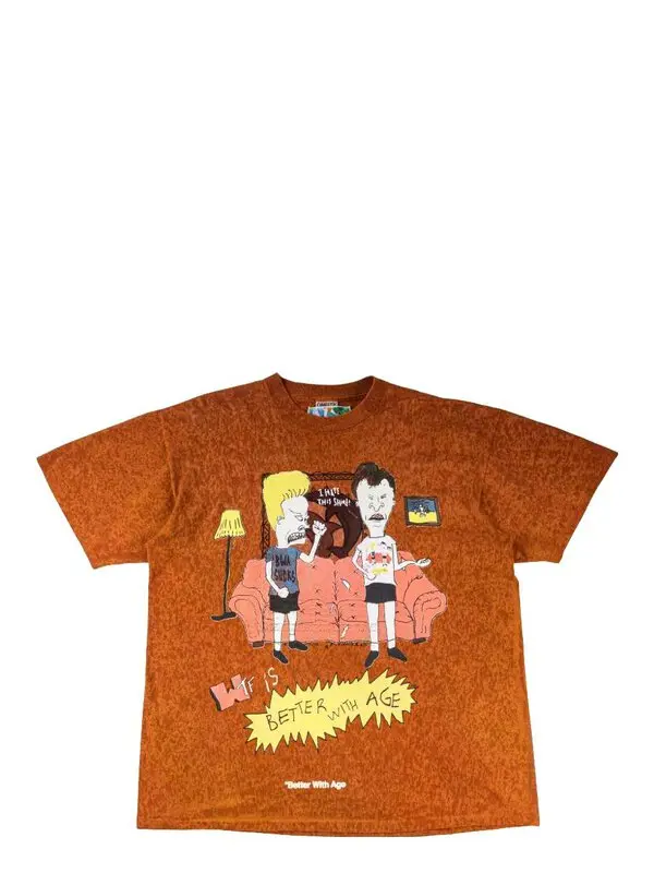 BETTER WITH AGE Dumb Graphic-print T-shirt - Brown