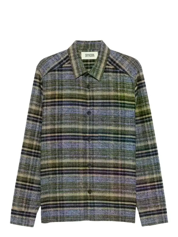 DRYKORN Check-pattern Shirt - Blue