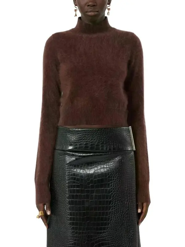 Max Mara Cashmere High-neck Sweater - Brown