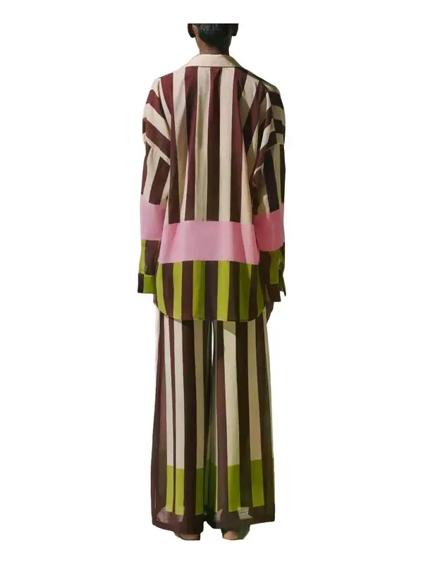 BAOBAB Lulu Striped Sheer Shirt - Pink