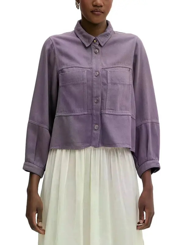 SESSUN Leone Chest-pocket Shirt - Purple