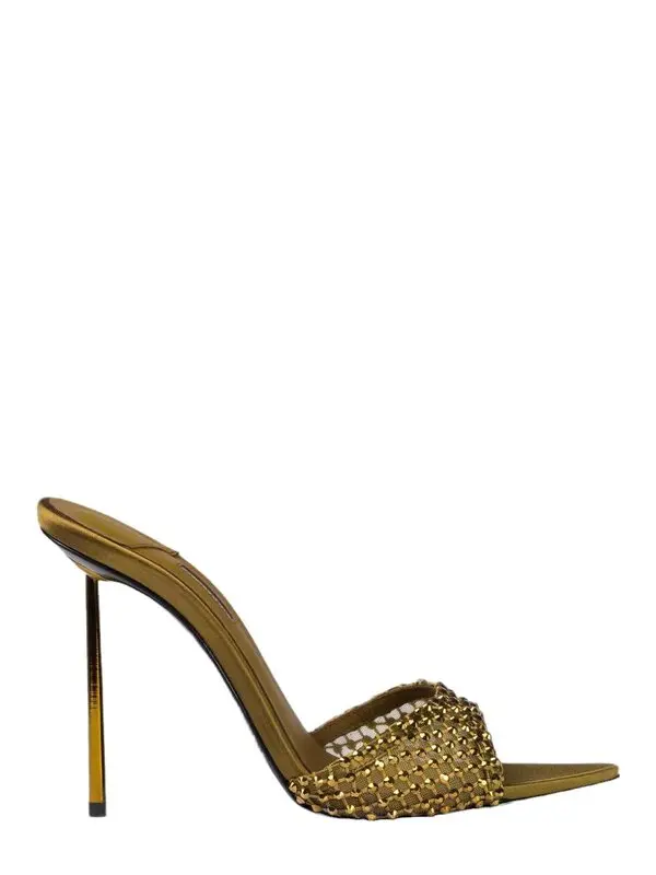 LE SILLA Gilda Crystal-embellished Sandals - Green
