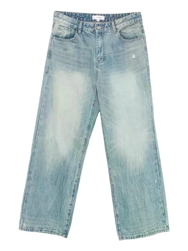 FOUND Faded Effect Jeans - Blue