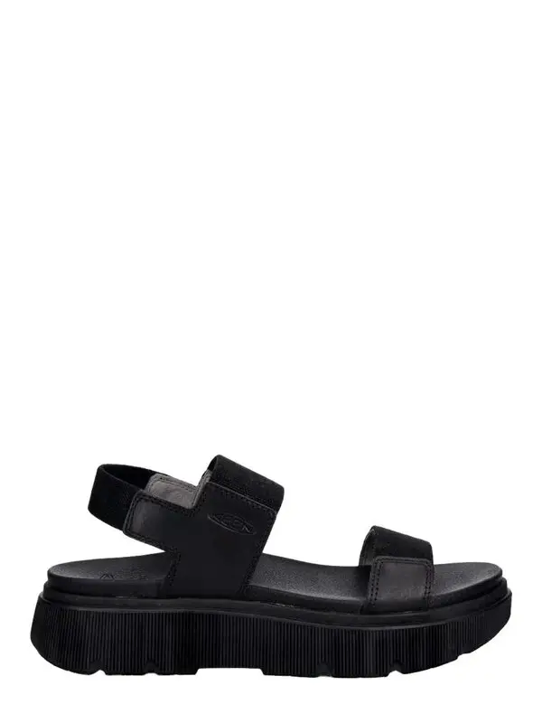 Keen Elle Mila Panelled Platform Sandals - Black