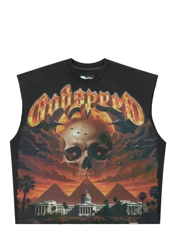 GODSPEED Echoes Empire Graphic-print T-shirt - Black