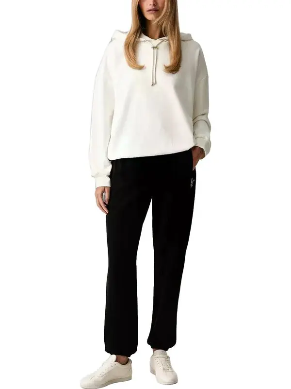 Liu Jo Logo-embroidered Drawstring Hoodie - White